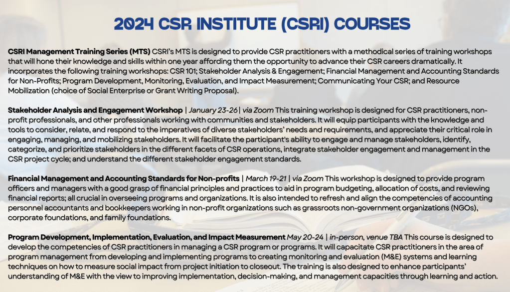 CSR Institute – League of Corporate Foundations